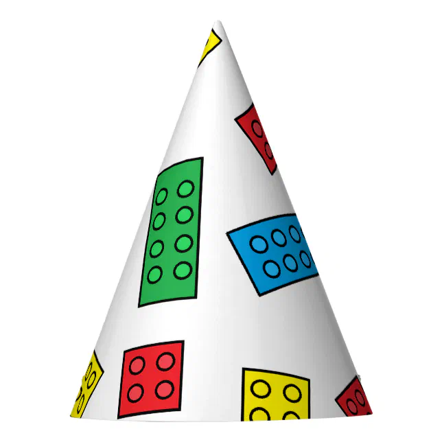 "Building Blocks" Party Hats | Zazzle