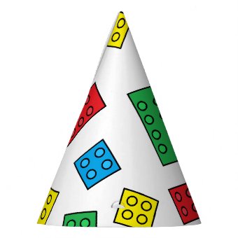 "Building Blocks" Party Hats | Zazzle