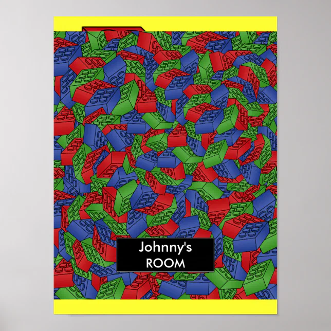Building blocks Poster For a Kid's Room | Zazzle