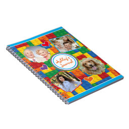 Building Blocks Scrapbook Family Photo Journal | Zazzle
