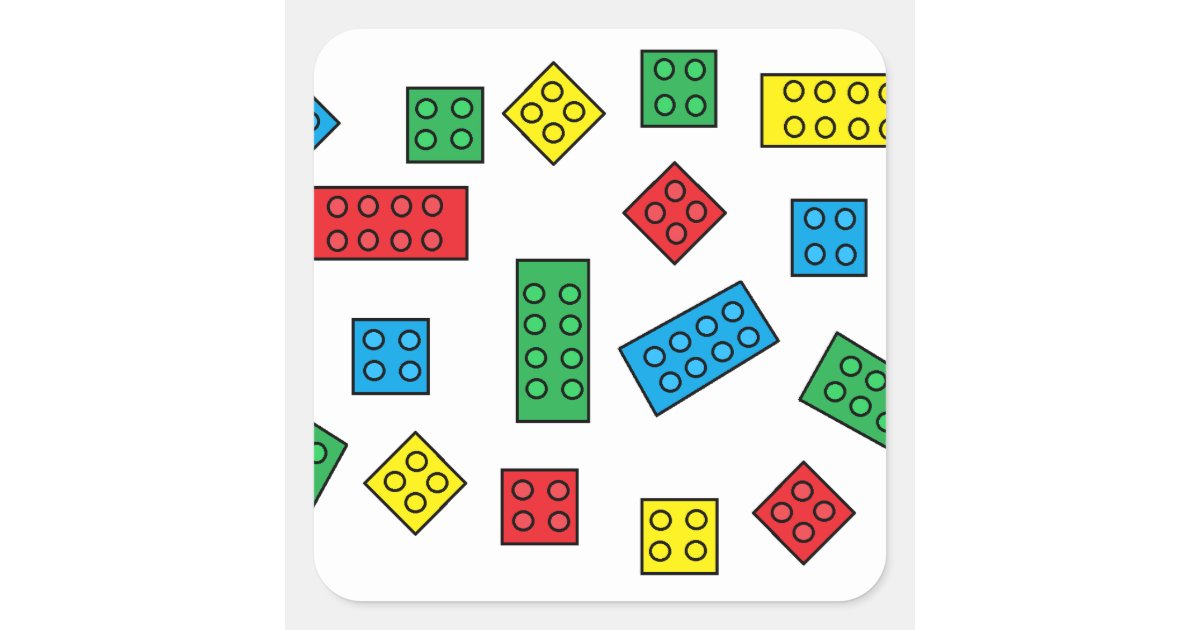 "Building Blocks" Stickers | Zazzle
