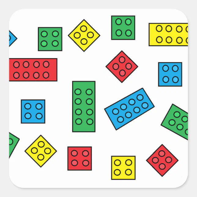 "Building Blocks" Stickers | Zazzle