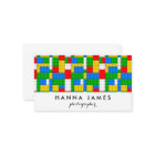 Building Bricks Pattern Personalized Business Card | Zazzle