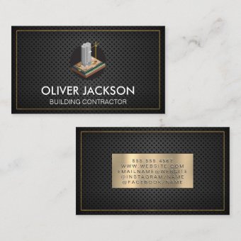 Building Construction | Property Developer Business Card | Zazzle