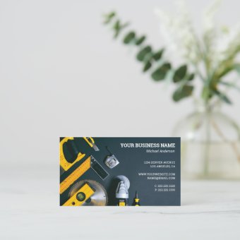 Building Construction Service Business Card | Zazzle
