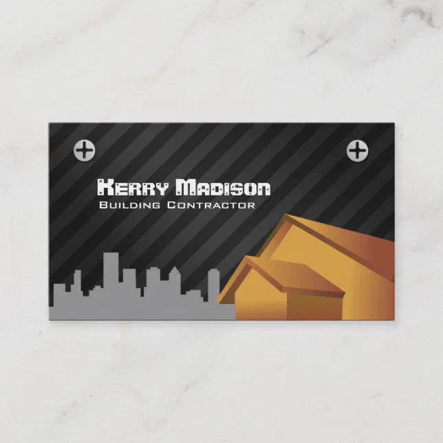 Building Contractor Business Cards | Zazzle