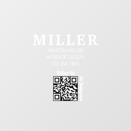 Building Contractor Qr Code Simple & Professional Window Cling | Zazzle
