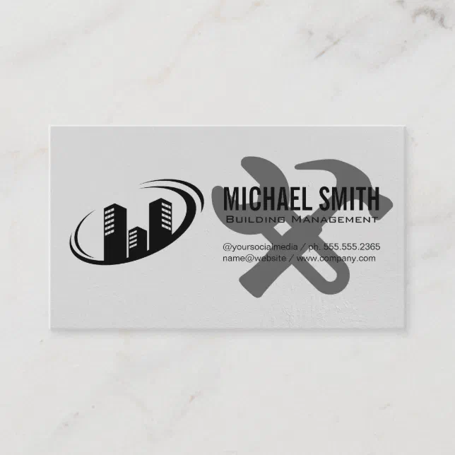 Building Management | Handyman | Tools Business Card | Zazzle