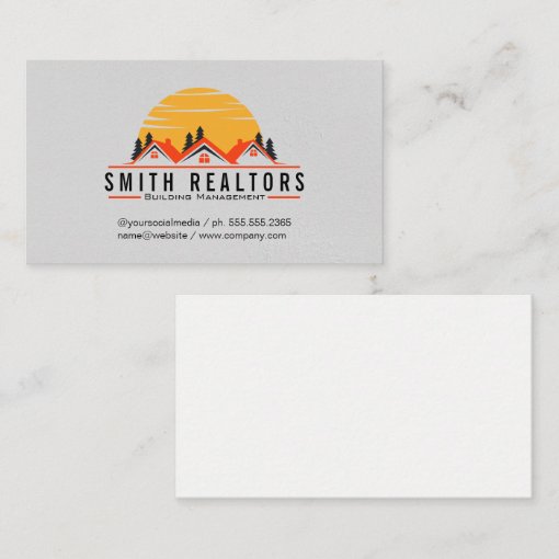 Building Management | Real Estate | Homes Business Card | Zazzle
