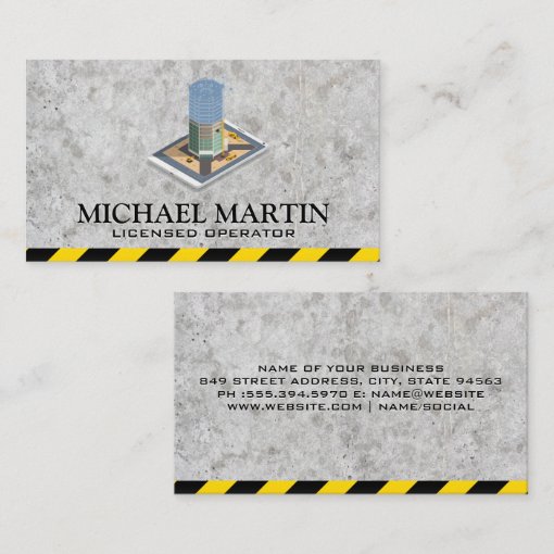Building Skyscraper | Construction Site Business Card | Zazzle