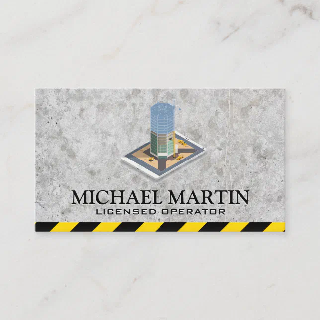 Building Skyscraper | Construction Site Business Card | Zazzle