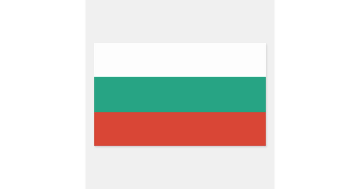 Bulgarian Flag Sticker | Zazzle