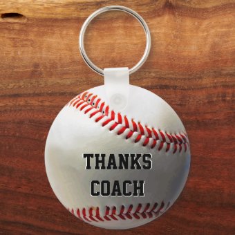 Bulk Baseball Coach Keychains. Thanks Coach Keychain | Zazzle