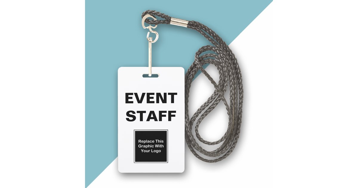 Bulk Event Staff ID Two Side Design Badge | Zazzle