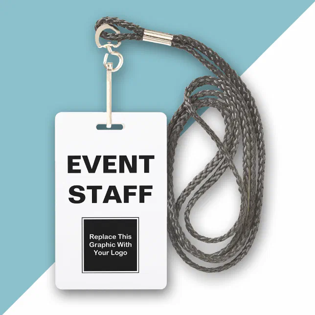 Bulk Event Staff ID Two Side Design Badge | Zazzle