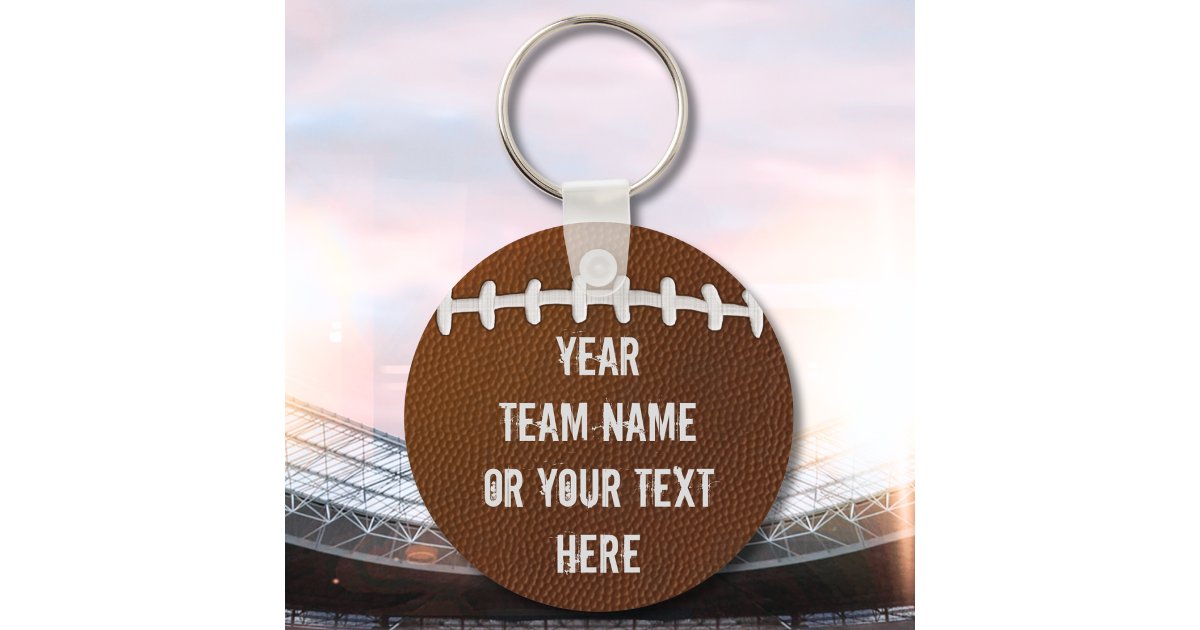 Bulk Football Keychains PERSONALIZED for Your Team | Zazzle