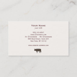 Bull Business Card | Zazzle