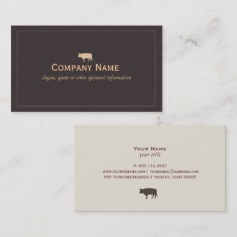 Bull Business Card | Zazzle