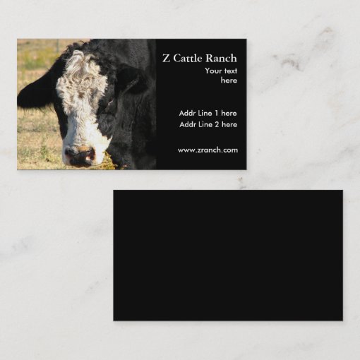 Bull Cattle Business Card | Zazzle