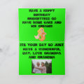 Bull Frog in Moss Birthday Greeting Card | Zazzle