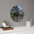 Bull Moose Large Clock | Zazzle