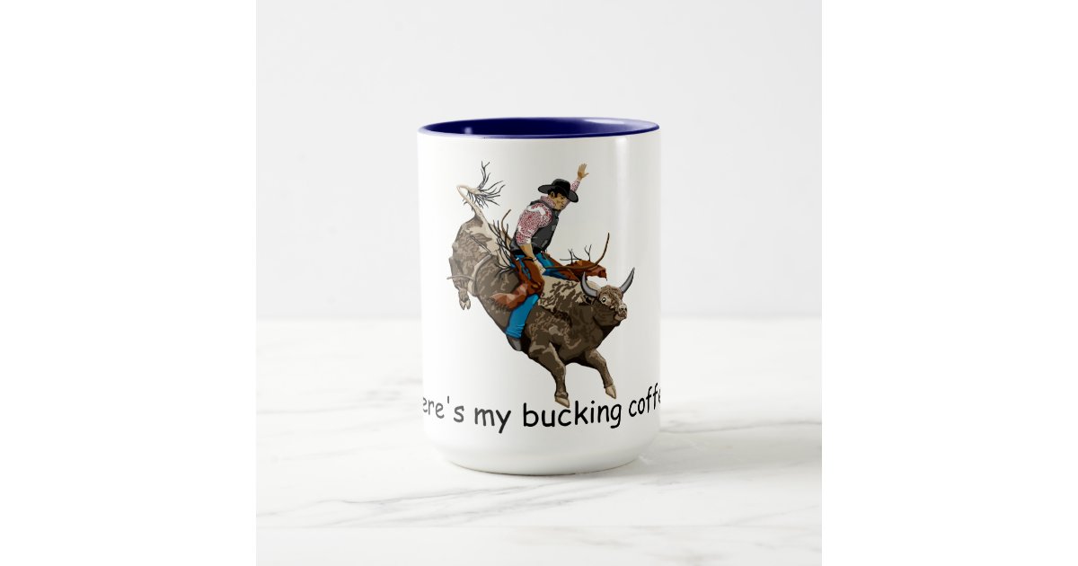 Bull rider mug | Zazzle
