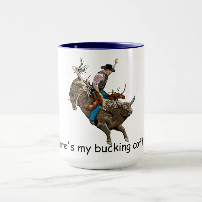Bull rider mug | Zazzle