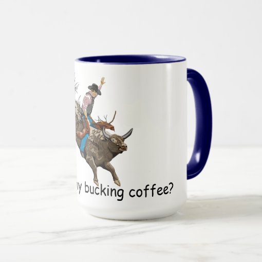 Bull rider mug | Zazzle
