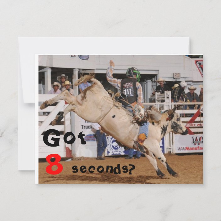 bull riding invite | Zazzle.com