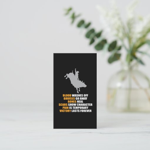 Bull Riding Rodeo Texas Ranch Rider Cowboy Business Card | Zazzle