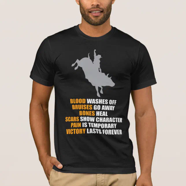 Bull Riding Rodeo Texas Ranch Rider Cowboy T-Shirt | Zazzle