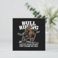 Bull Riding Sports Rider Cowboy Rodeo Country Gift Invitation | Zazzle