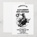 Bull Rodeo Birthday Invitation, Cowboy Birthday Invitation | Zazzle