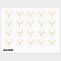 Bull Skull Gold Sticker | Zazzle