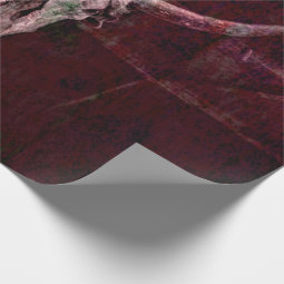Bull Skull Western Country Red Brown Old Rustic Wrapping Paper | Zazzle