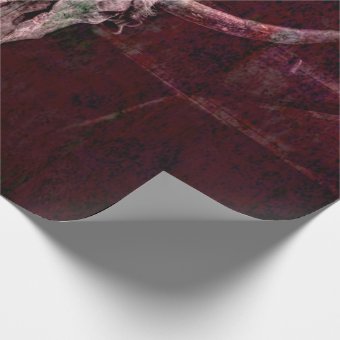 Bull Skull Western Country Red Brown Old Rustic Wrapping Paper | Zazzle