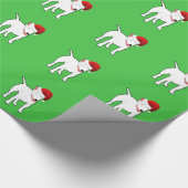 Bull Terrier Christmas Wrap Wrapping Paper | Zazzle