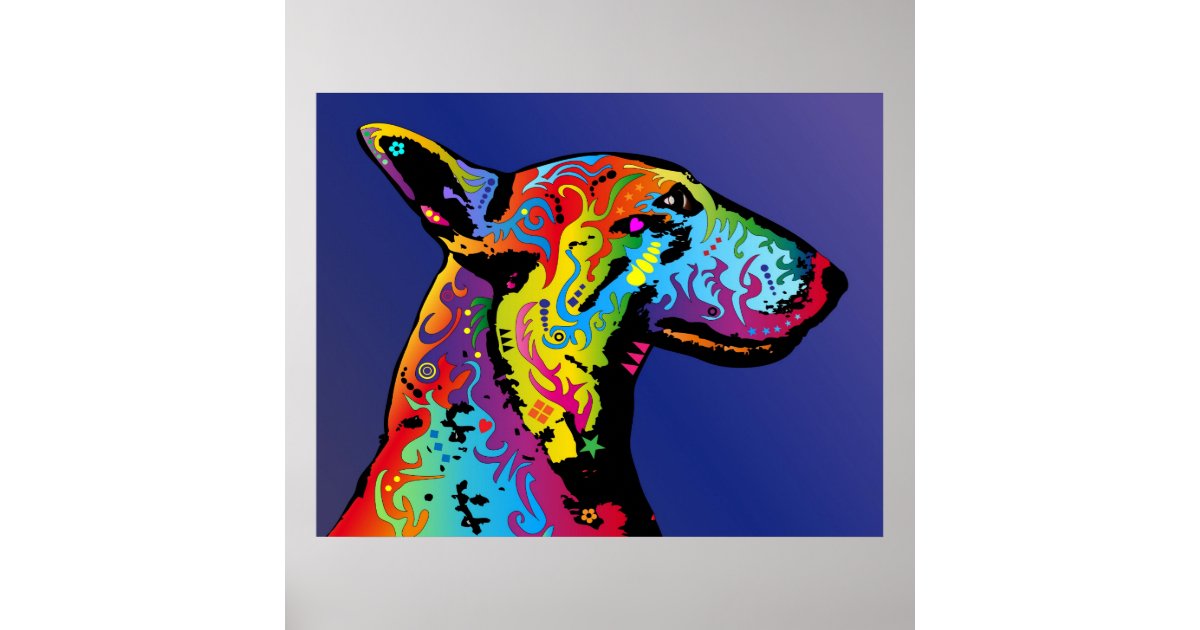Bull Terrier Poster | Zazzle