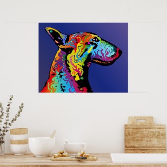 Bull Terrier Poster | Zazzle