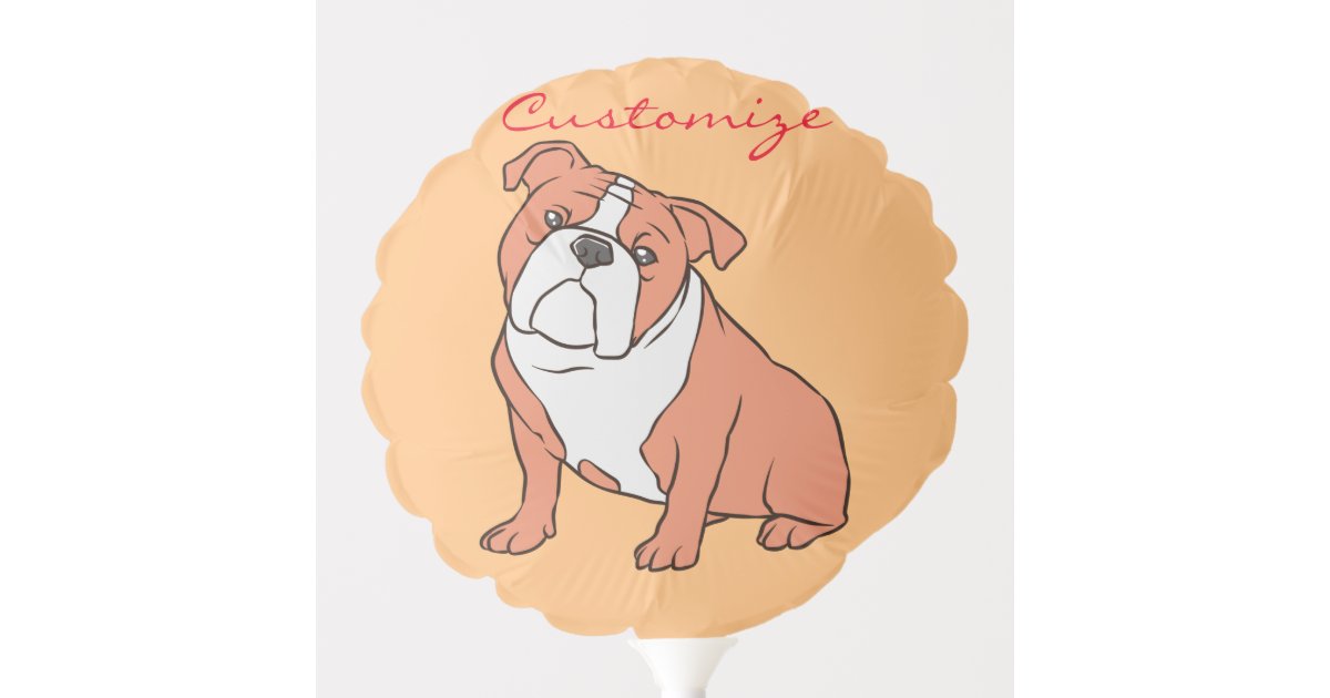 Bulldog Breed Thunder_Cove Balloon | Zazzle