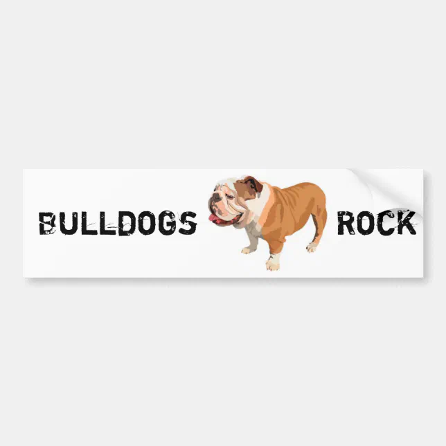 Bulldog Bumper Sticker | Zazzle