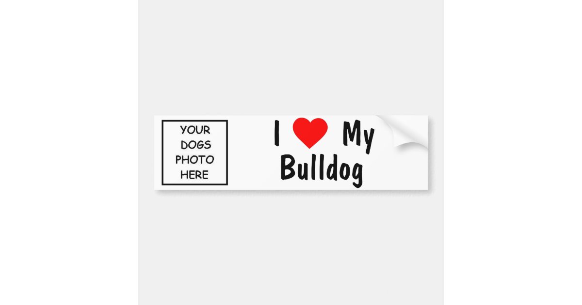 Bulldog Bumper Sticker | Zazzle