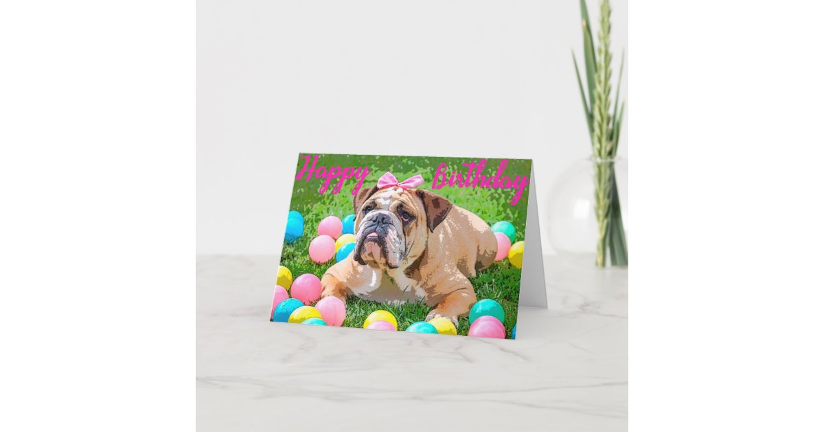 Bulldog Card | Zazzle
