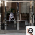 Bulldog Decal Bulldog Art Window Cling Personalize | Zazzle