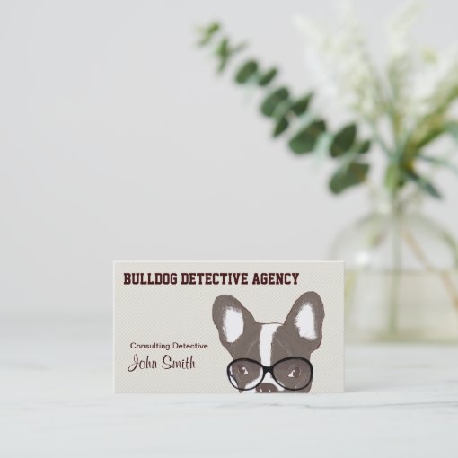 Bulldog Detective Agency Business Card | Zazzle
