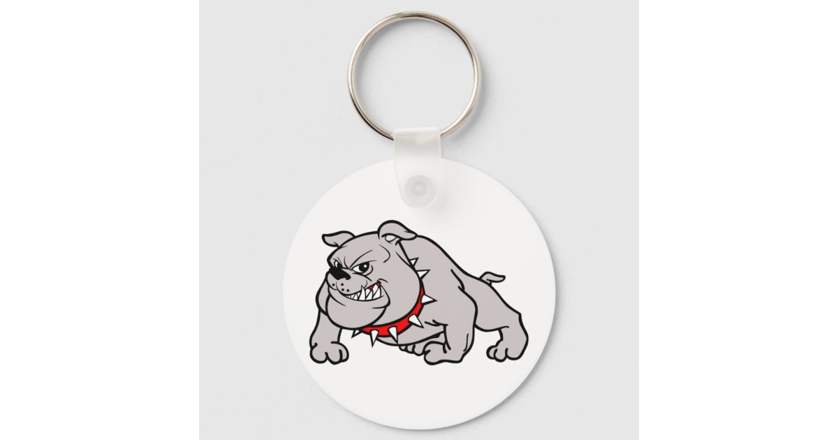 BULLDOG MASCOT KEYCHAIN | Zazzle