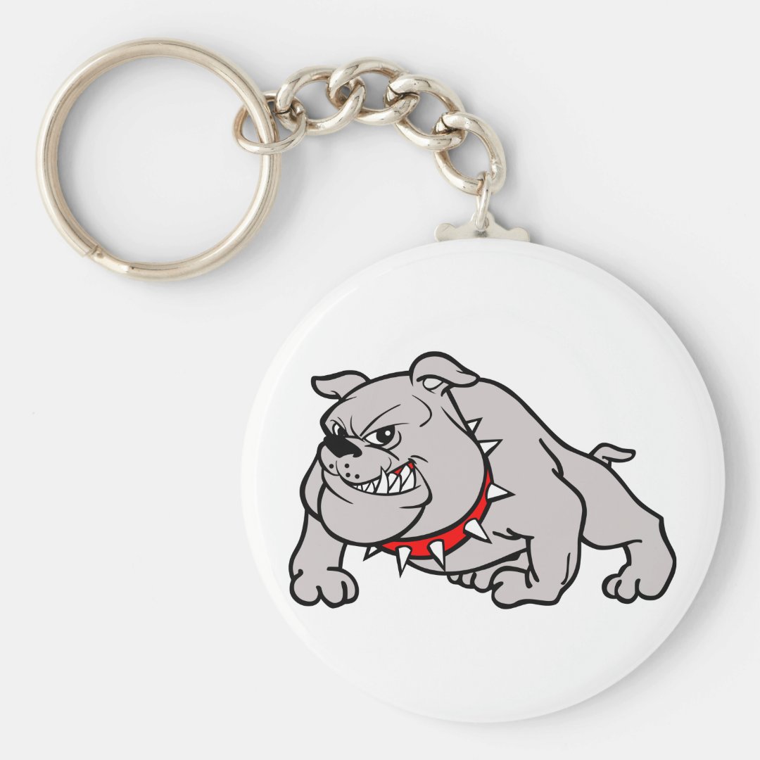 BULLDOG MASCOT KEYCHAIN | Zazzle