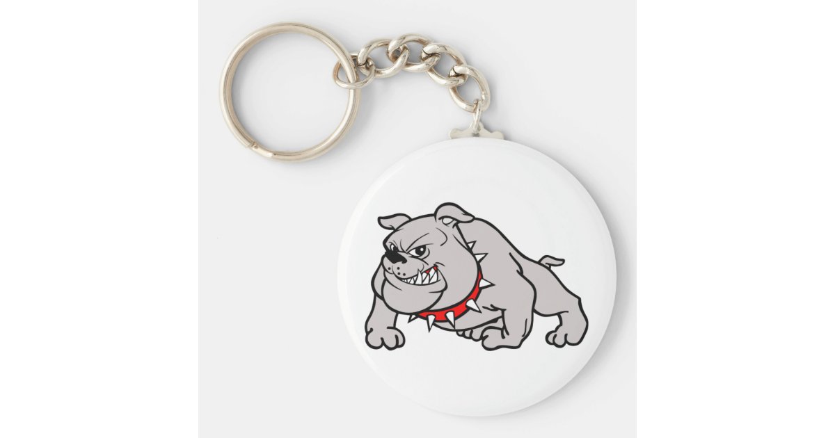 BULLDOG MASCOT KEYCHAIN | Zazzle