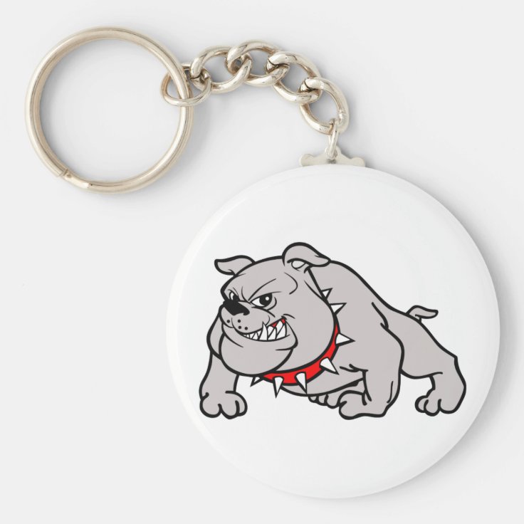 BULLDOG MASCOT KEYCHAIN | Zazzle