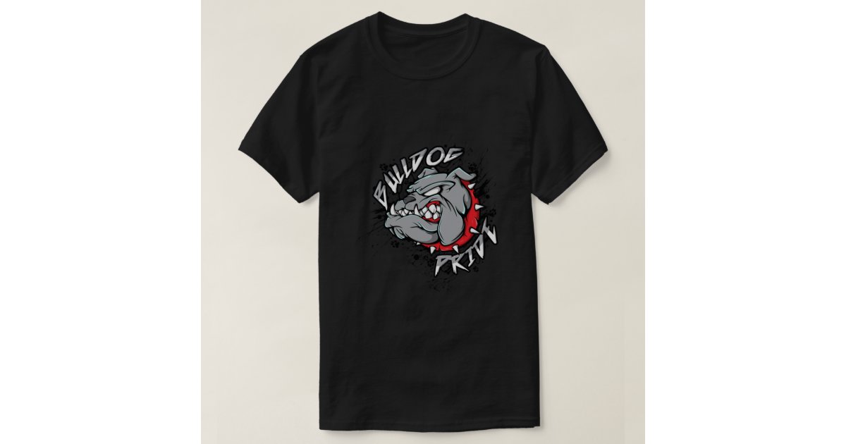 Bulldog Mascot Shirt English Bulldog Logo Pride An | Zazzle
